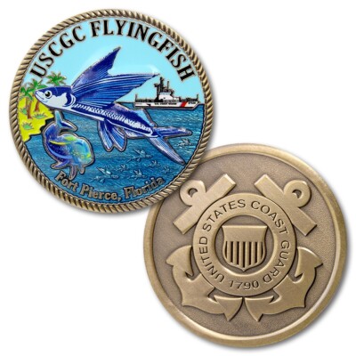 US Coast Guard Cutter USCGC Flyingfish Fort Pierce FL Challenge Coin | eBay