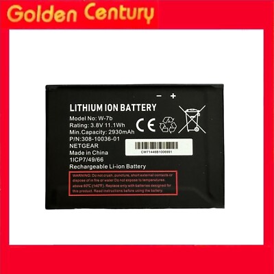 New Replace W-7b 308-10036-01 Battery for Optus 4G Modem AC800S Netgear ...