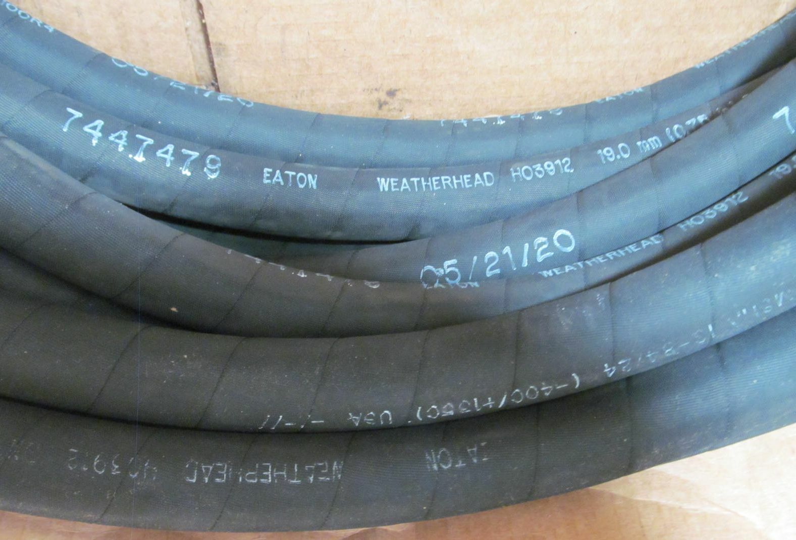 50ft COIL EATON WEATHERHEAD H03912 HYDRAULIC SUCTION HOSE 3/4" ID 300/ ...