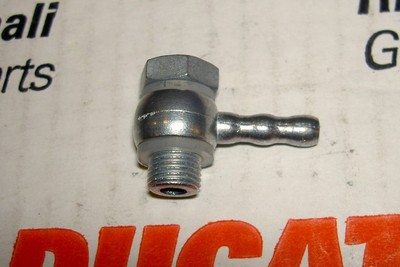 Universal Italian gas tank 90` spigot 10mm X 1.0 threads, 6mm=1/4 ...