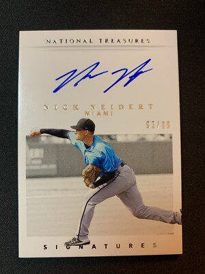 NICK NEIDERT - 2021 PANINI NATIONAL TREASURES SIGNATURES AUTOGRAPH /99 ...