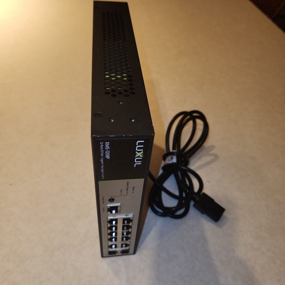 Luxul Xms-1208P - 12 Port With 8 Port POE+ Managed Switch | eBay