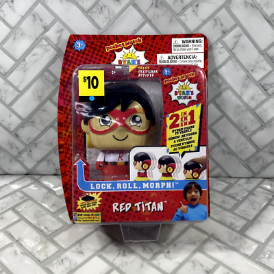 TOY Ryan's World Red Titan Figure Lock, Roll, Morph Pals NEW Never ...