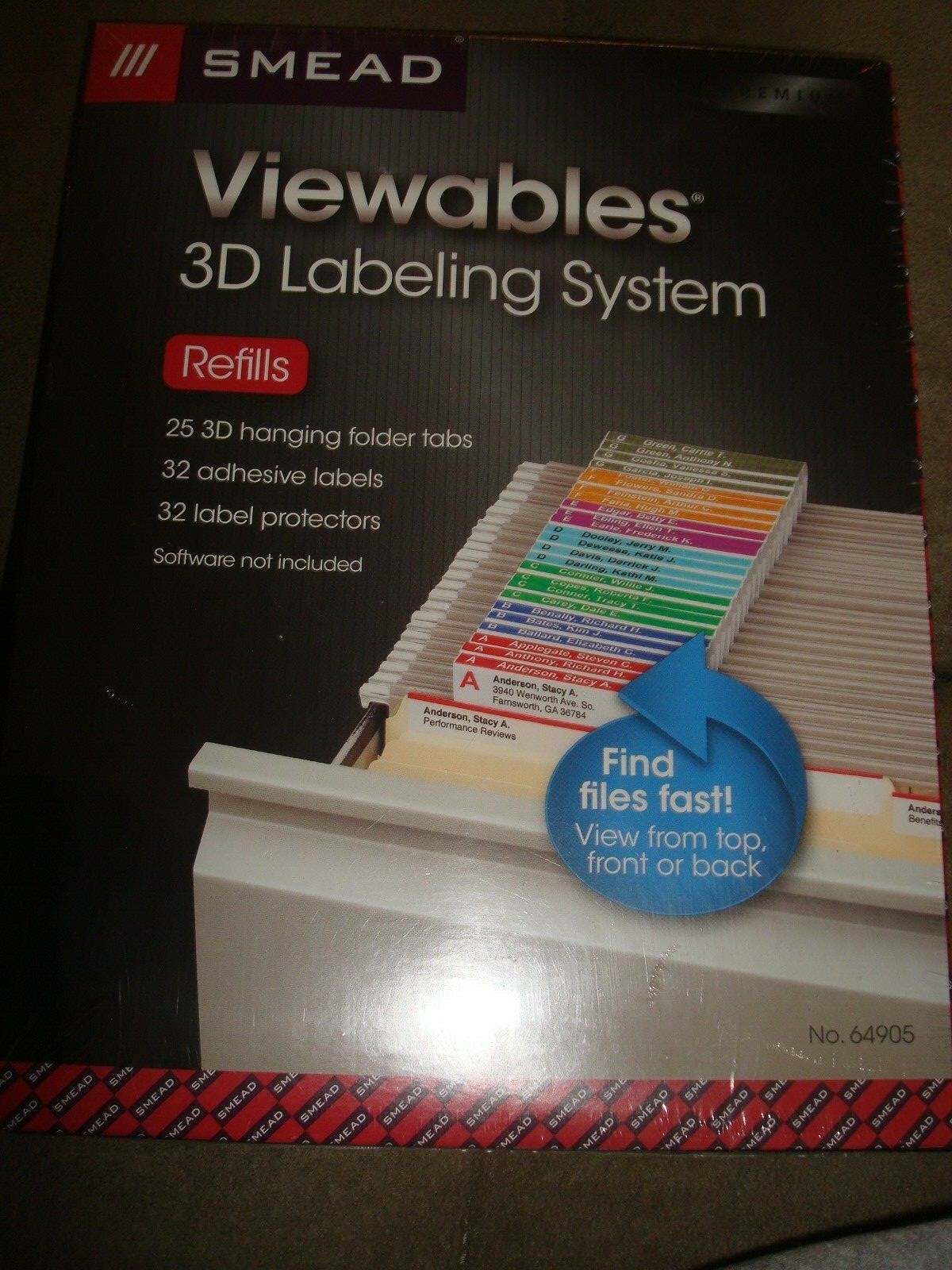 SMEAD VIEWABLES 3D LABELING SYSTEM 64905 | eBay