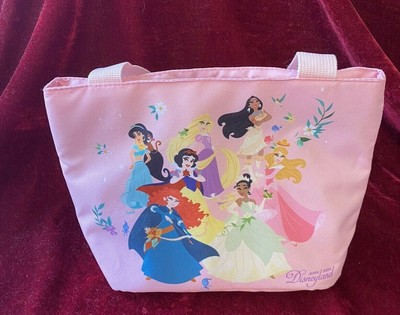 HKDL Hong Kong Disney Land 13 Princess Lunch Bag Pink Belle Rapunzel ...