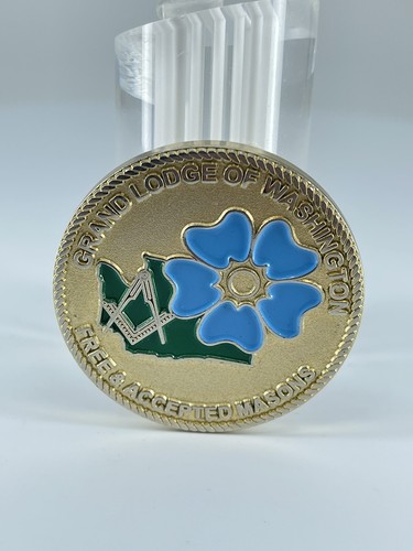 Freemason Masonic coin token blue Dean W Heinemann Grand Master 2012 ...