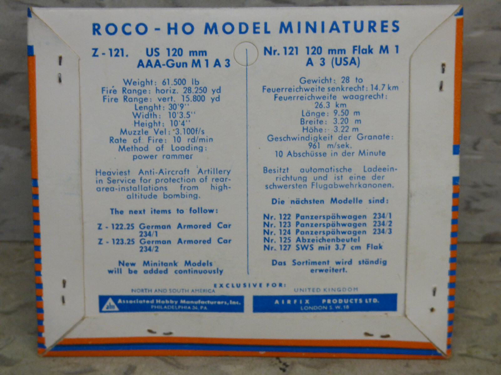 Roco Minitanks WWII US M1-A3 120mm Anti Aircraft Artillery Howitzer Lot ...