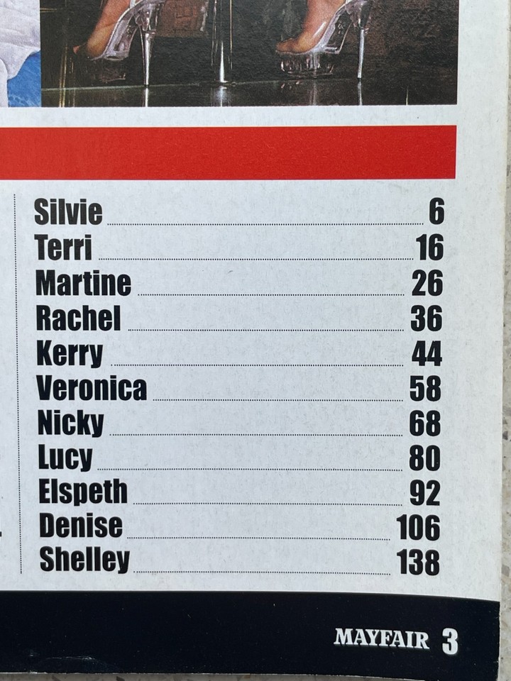 Mayfair Vol. 37 No. 11, 2002, Veronica Zemanova, Kelly Carrington, + 40 ...