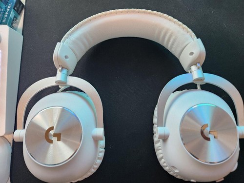 "Logic G Pro X 2 Lightspeed Wireless Headphones White USB Adapter Mic ...