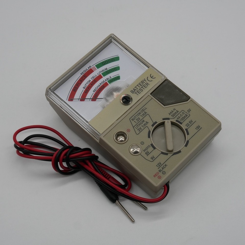 Battery Tester with Meter Electric Voltage Tester for AA AAA C D N ...