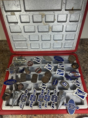 Vintage Radiator Emblems Badges Ford, Chevy, Buick, Willy Knight ...