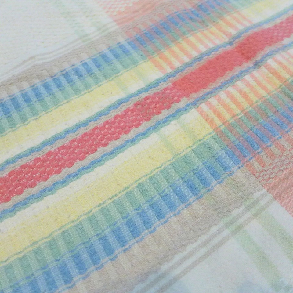 Vintage Century Loom Cotton Rayon Dinner Dining Tablecloth Cloth Sheet ...