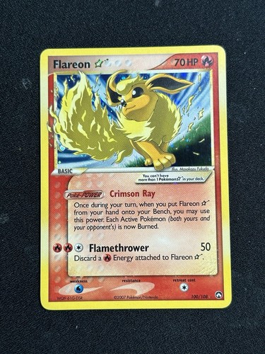 Pokemon Flareon Gold Star Power Keepers Holo 100/108 | eBay