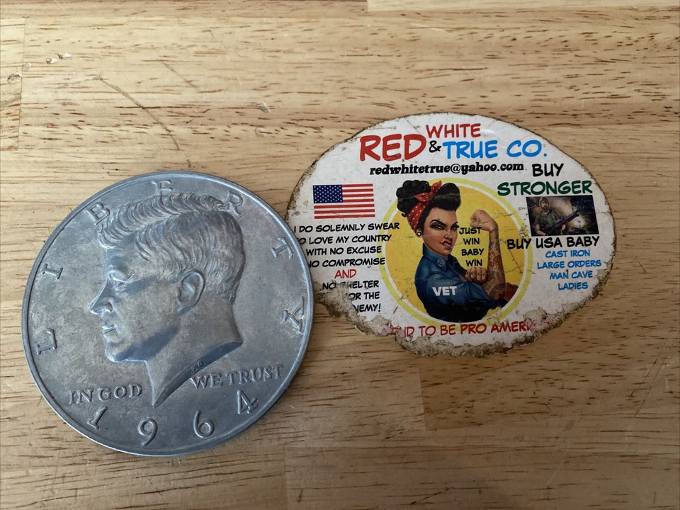 JFK John F Kennedy Paperweight President HUGE METAL Patina Collector 3 ...