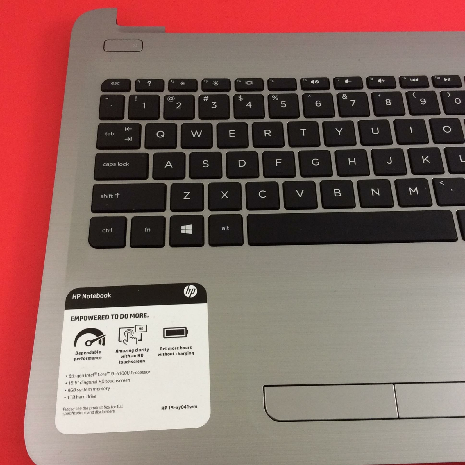 HP 15-ay Series 15-ay041wm Palmrest Keyboard Touchpad AP1O2000321 B299 ...