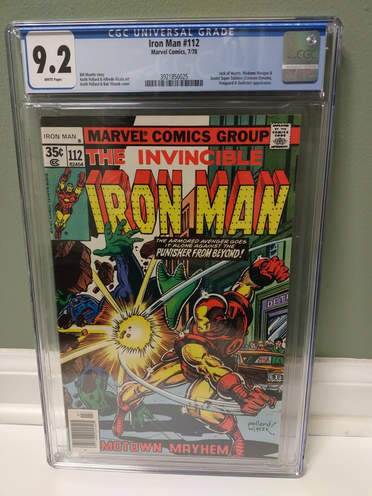 The Invincible Iron Man #112 CGC 9.2 "Motown Mayhem" 1978 "Marvel ...
