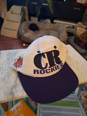 Vintage Colorado Rockies CR Major League Baseball MLB Snapback Hat Logo ...