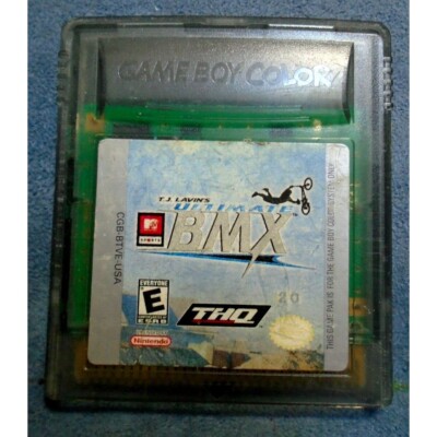 T J Lavins Ultimate BMX THQ Nintendo Gameboy Color Game Cartridge ...