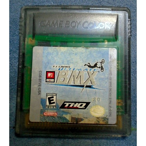 T J Lavins Ultimate BMX THQ Nintendo Gameboy Color Game Cartridge ...