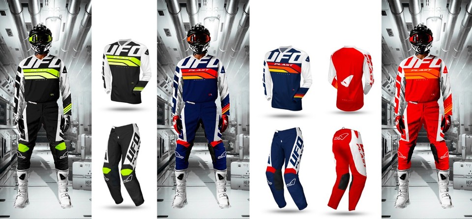 UFO Motocross Kit Horizon Black Green Jersey Pants Combo Off Road MX ...