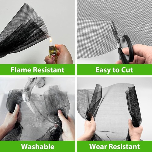 Replacement Window Screens Roll, 36 inch x 100 feet Durable Window ...