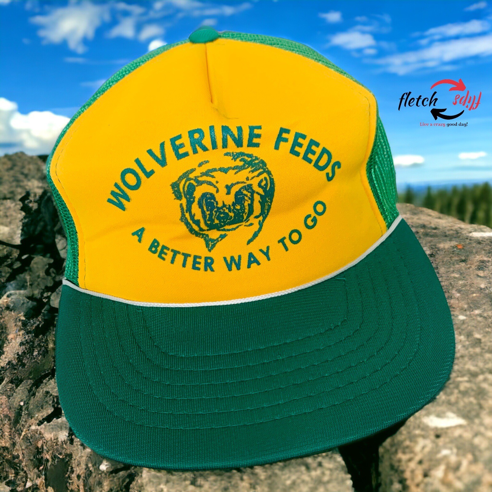NOS! Rare Vintage Wolverine Feeds Hat A Better Way to… - Gem