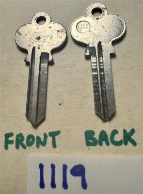 Vintage 1970s 1980s NOS ILCO 1119 plated key blanks, new old stock ER1 ...