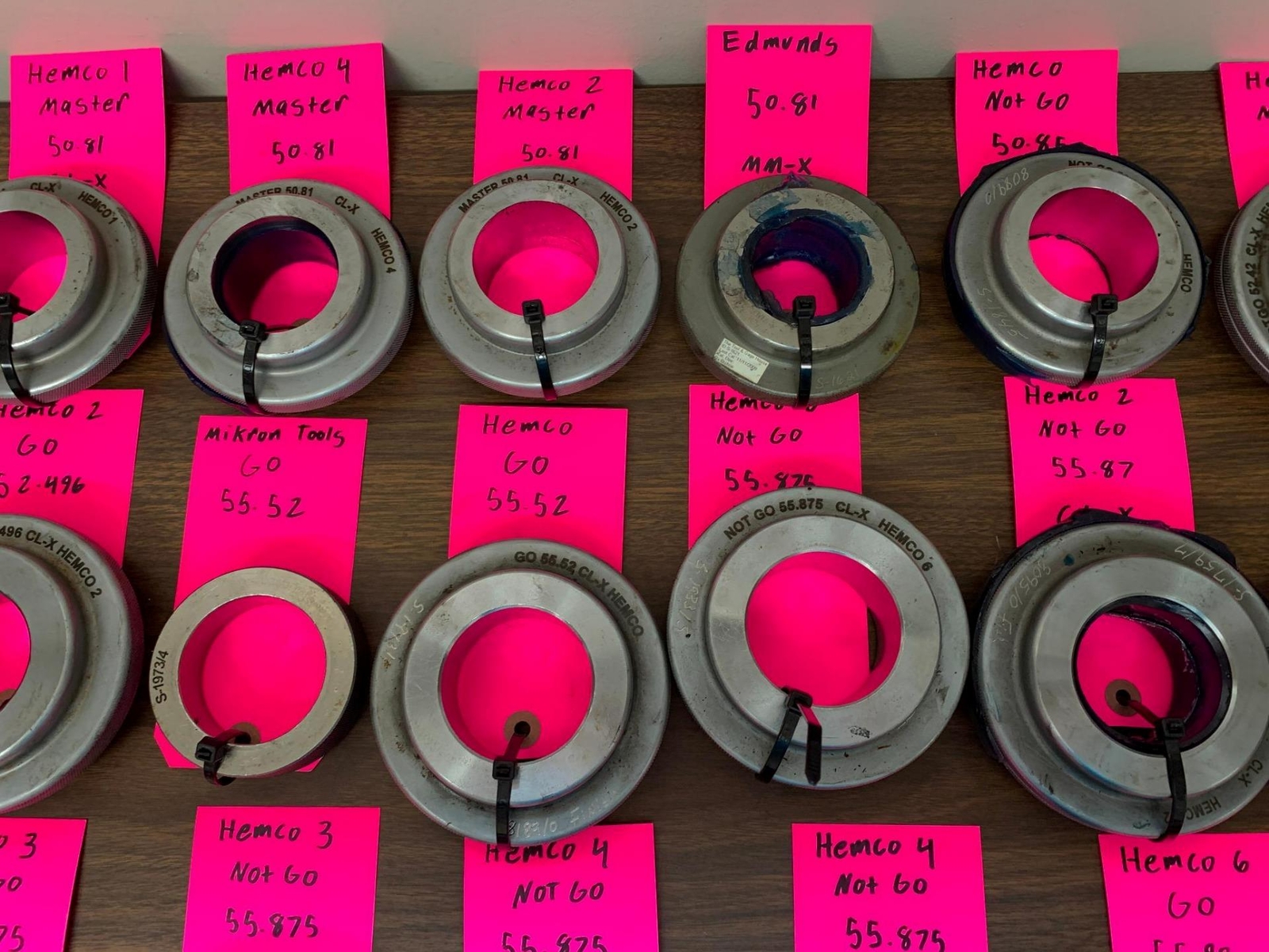 50mm to 60mm Bore Gage Master Setting Ring, Gauge, Class X, Hemco, GSG ...