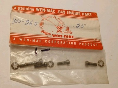 WEN MAC GLOW .049 MODEL AIRPLANE ENGINE CRANKCASE SREW SET VINTAGE | eBay