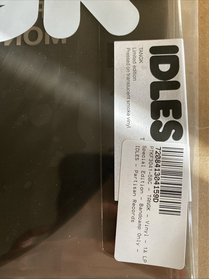 IDLES- LP-TANGK SMOKE VINYL (LIMITED COLLECTORS D2C EXCLUSIVE PVC ...