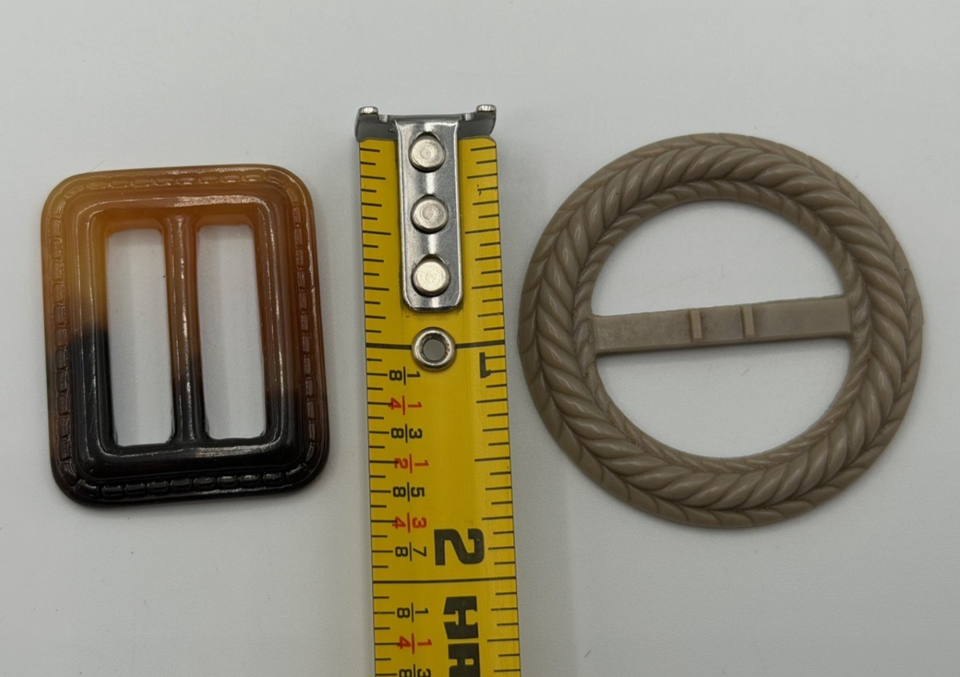 Vintage Mixed Lot Unique Women's Plastic Metal Belt Buckle Scarf Slides ...