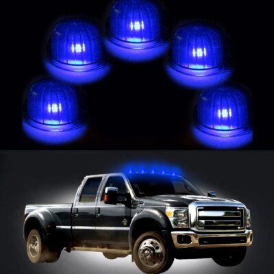 5x T10 12V 8 SMD LED 9069A Smoke Cover Roof Cab Marker Running Light ...