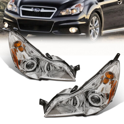 Pair Projector Headlight Front Lamps Clear For 2010-2014 Subaru Legacy ...