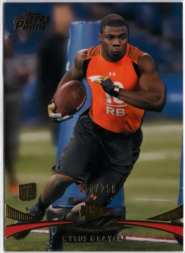 2012 Topps Prime Gold Cyrus Gray Rookie Card #117 /250 | eBay