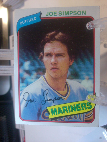 1980 Topps Baseball Card #637 - Joe Simpson - Seattle Mariners (95732 ...