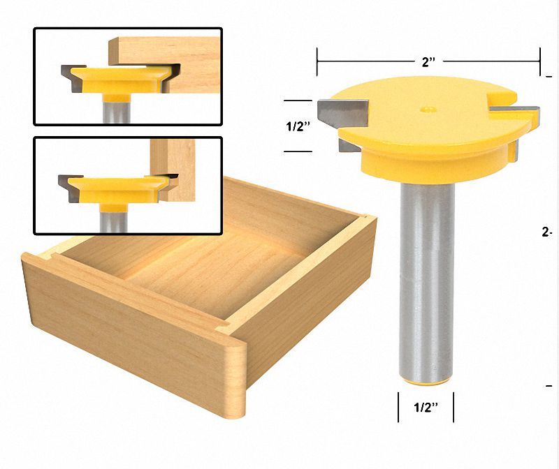 5 Pcs Tongue & Groove Mortising Router Bit Set - 1/2" Shank [M3] | eBay