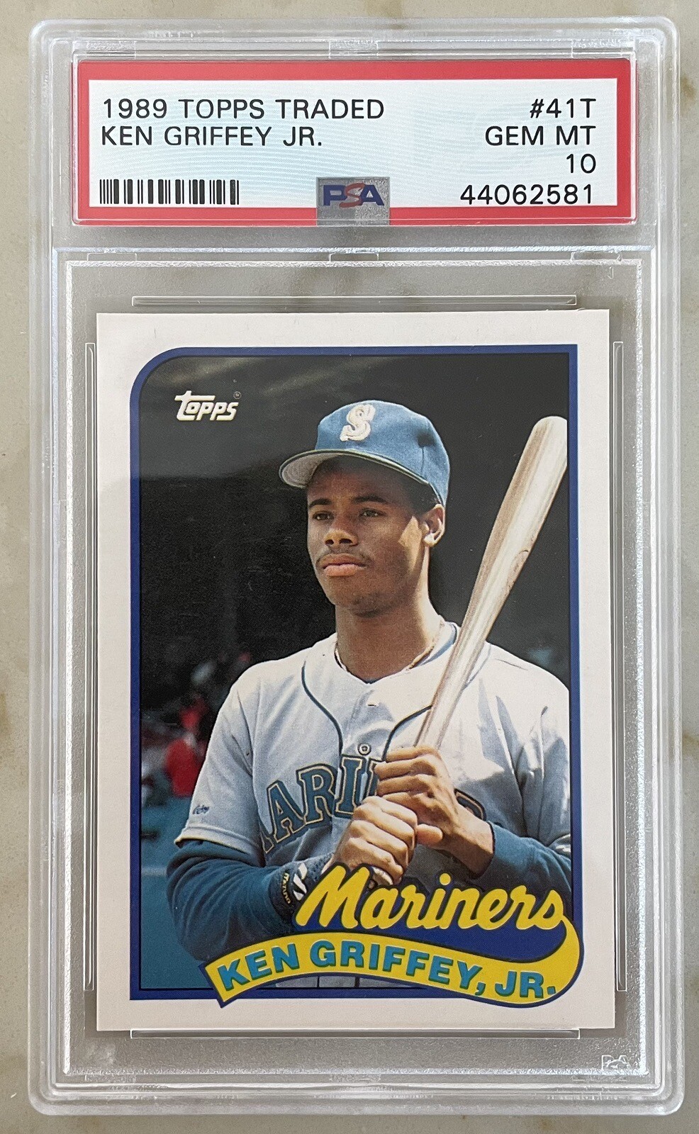 1989 Topps Traded Ken Griffey Jr. #41T PSA 10 GEM MINT Seattle Mariners ...