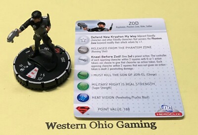 Heroclix ZOD #053 USED DC Superman Flashpoint Single Figure | eBay