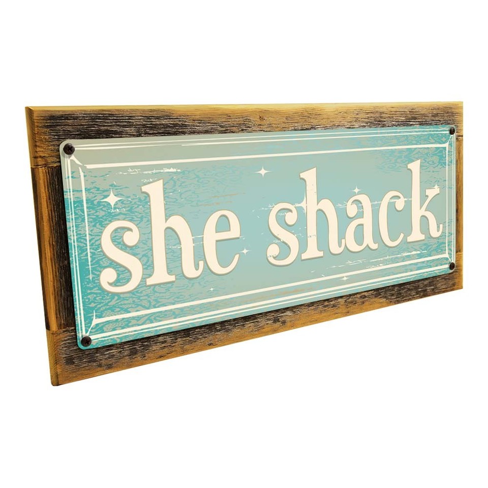 She Shack Metal Sign; Wall Decor for Bath or Laundry | eBay