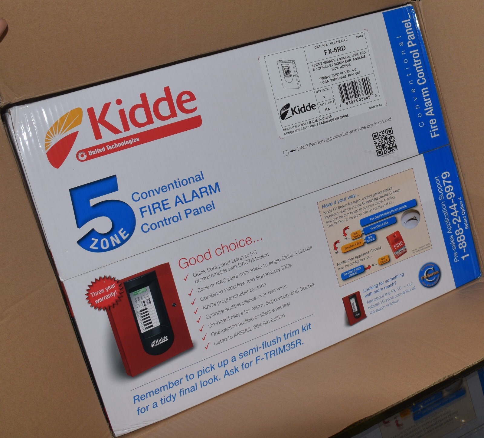 KIDDE FX-5RD FX5RD Alarm Control Panel NEW | eBay