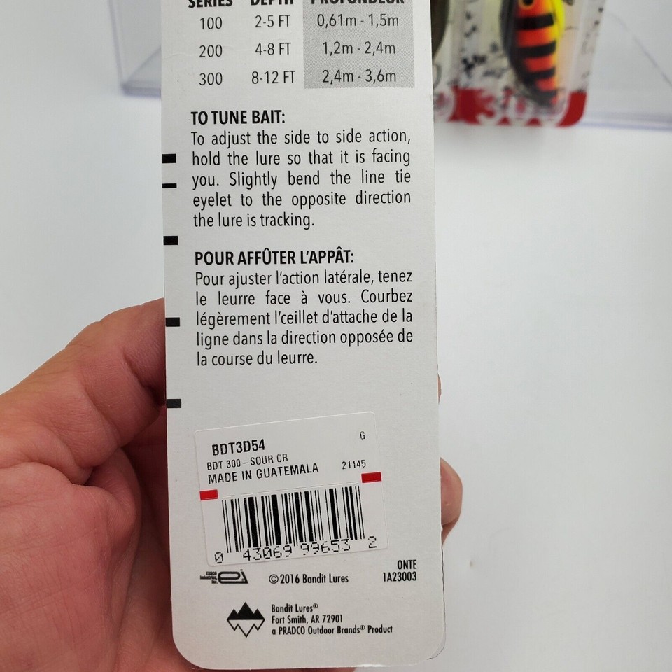 New Bandit 300 Crankbait Fishing Lure Depth 8 - 12 Feet You Choose ...
