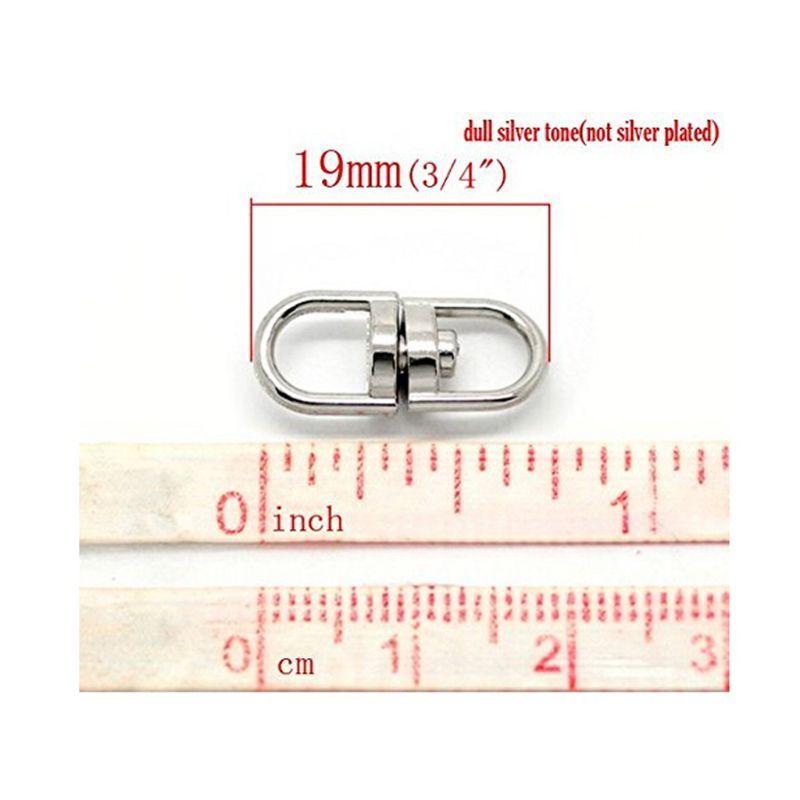 Double Eye Swivel Hook Twist Screw Clasps Cord End Clasps Connector ...