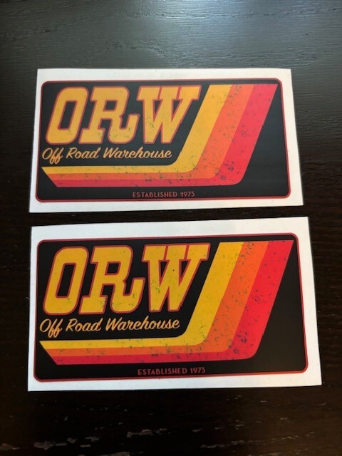ORW OFF ROAD WAREHOUSE DECALS STICKERS 4X2 2PC SET ADVENTURE OFFROAD | eBay