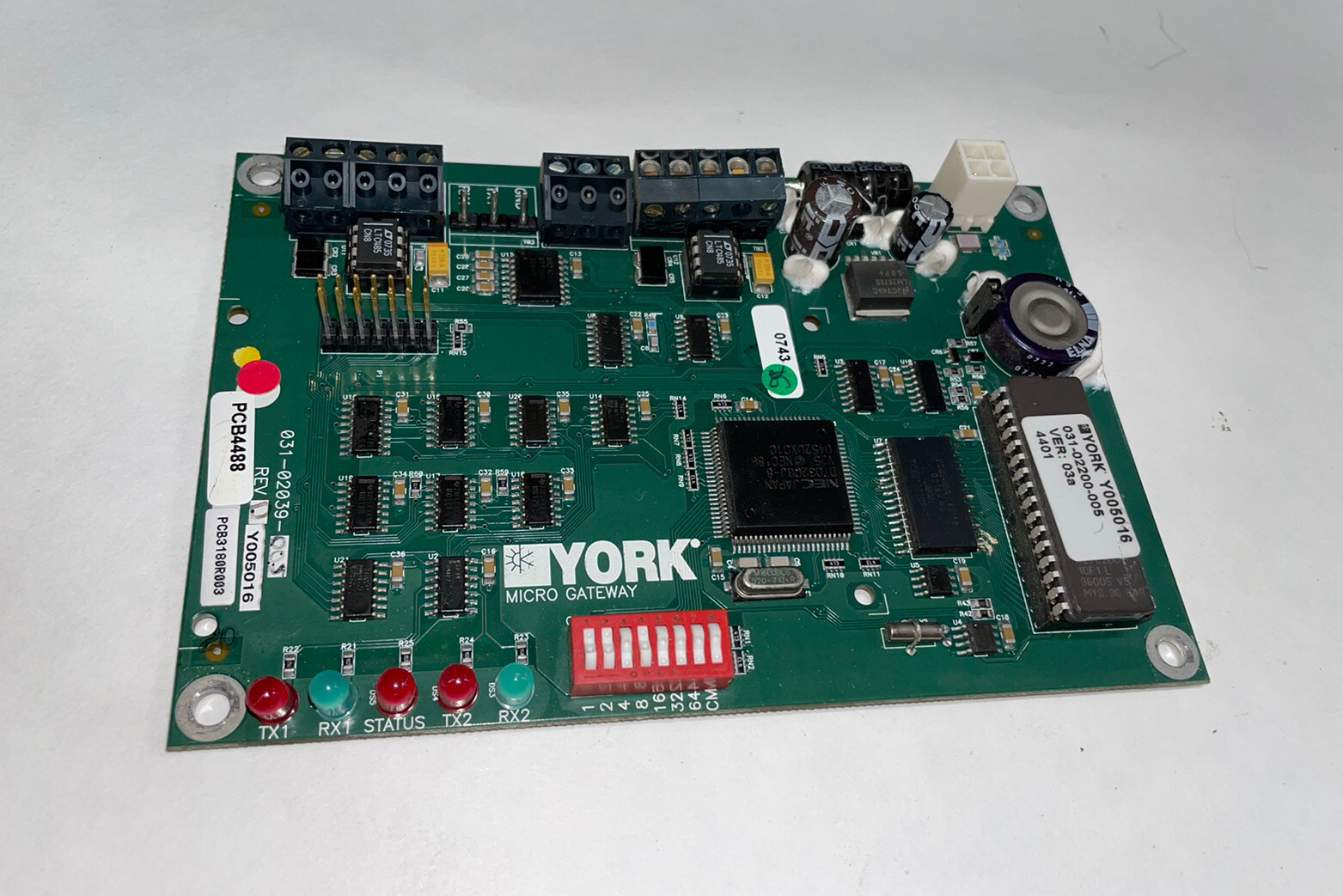 YORK Micro Gateway Circuit Power Board Model 031-02039-005 for sale ...