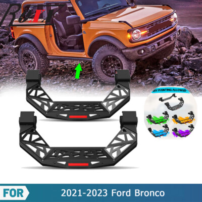 Side Steps Running Boards for 2021-2025 Ford Bronco 2-Door Add On to ...