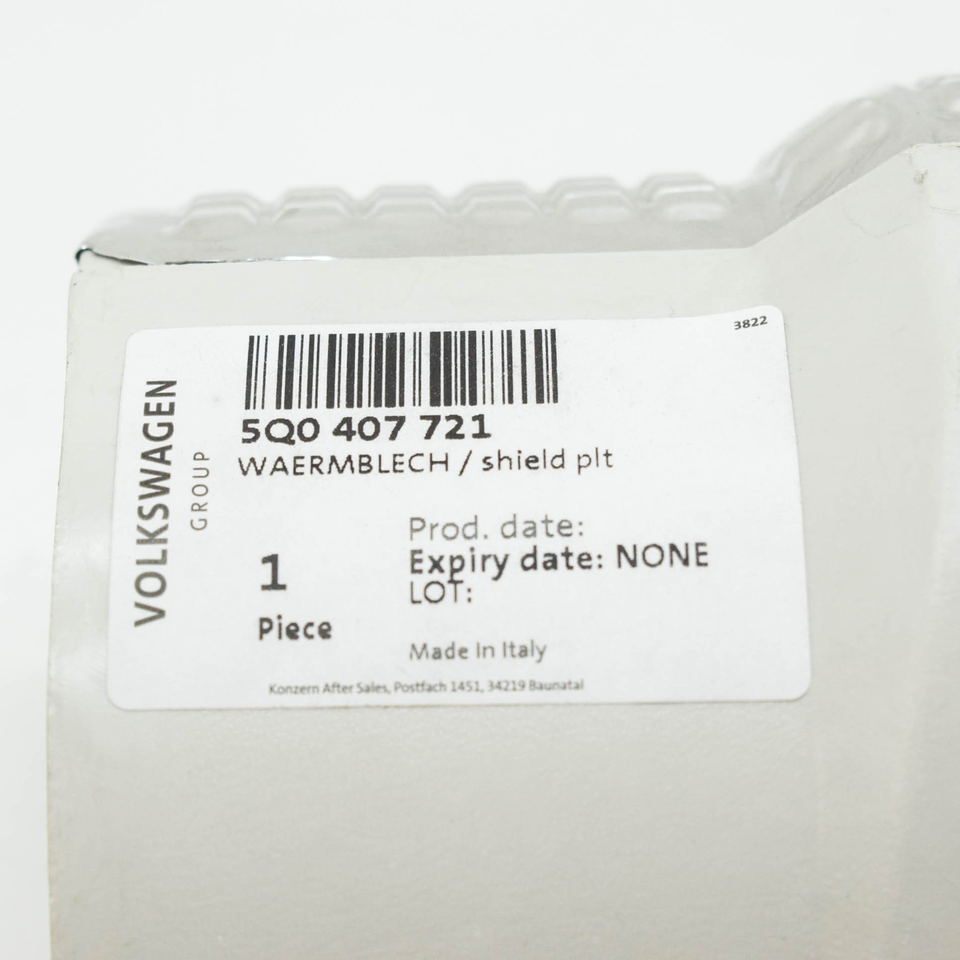 NEW AUDI A1 8X1 FRONT RIGHT DRIVE SHAFT HEAT SHIELD 5Q0407721 ORIGINAL ...