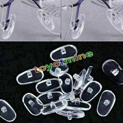 100x Eyeglass Sunglass Glasses Spectacles Anti-Slip Silicone Nose Pad ...