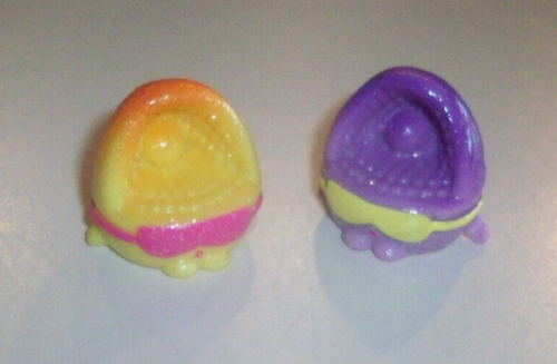 Shopkins Lot ~ Kitty Cat Bed Glitter Yellow / Purple | eBay