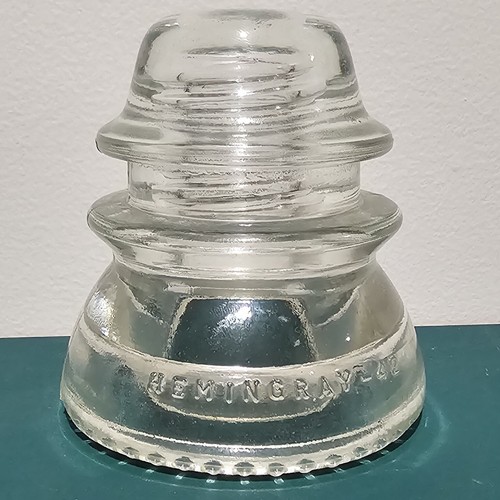 Vintage Hemingray 42 Glass Power Pole Insulator Made in USA Clear | eBay