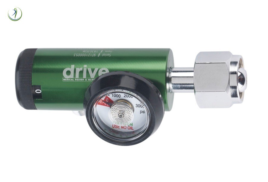 New Drive Medical Pediatric Oxygen Tank Regulator 18307G 0-4 LPM DISS ...